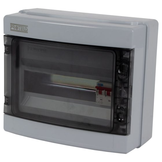 10 Way 100A Isolator Incomer IP65 Insulated Consumer Unit – Proteus ...
