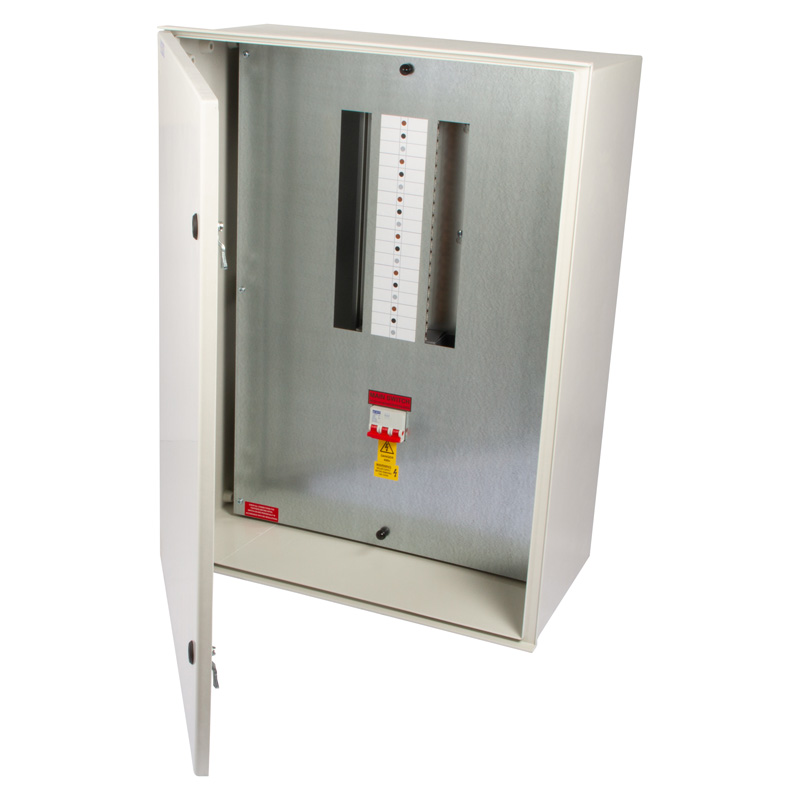 12 Way 125A Triple Pole And Neutral IP65 GRP MCB Power Distribution ...